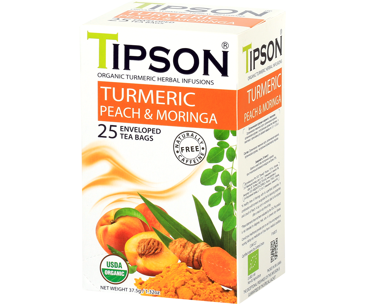 Tipson Tea - Organic Turmeric Peach & Moringa – Tea Store Aotearoa ...
